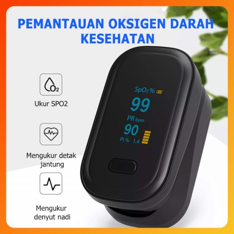 O2 Monitor Saturasi Oksigen Darah Klip Jari Pulse Oximeter