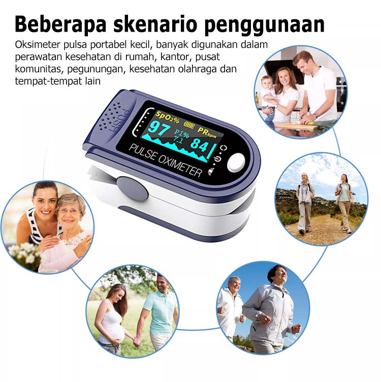 SP01 Monitor Saturasi Oksigen Darah Klip Jari Pulse Oximeter