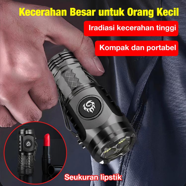 Senter LED Super Terang Jerman - Kisaran penerangan 200-500m. daya ...